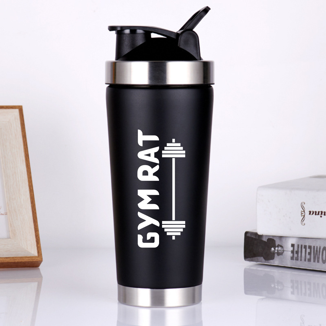 GYM RAT Protein Shaker Bottle – Cool Gym Stuff