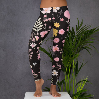 Multicolor Floral Print Women's Leggings – Cool Gym Stuff
