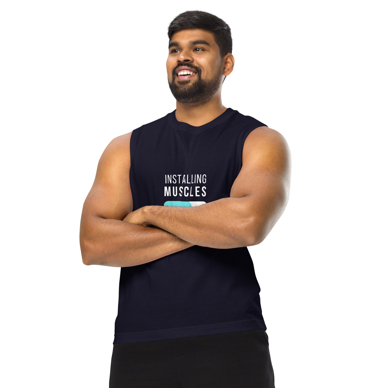 INSTALLING MUSCLES Muscle Shirt – Cool Gym Stuff
