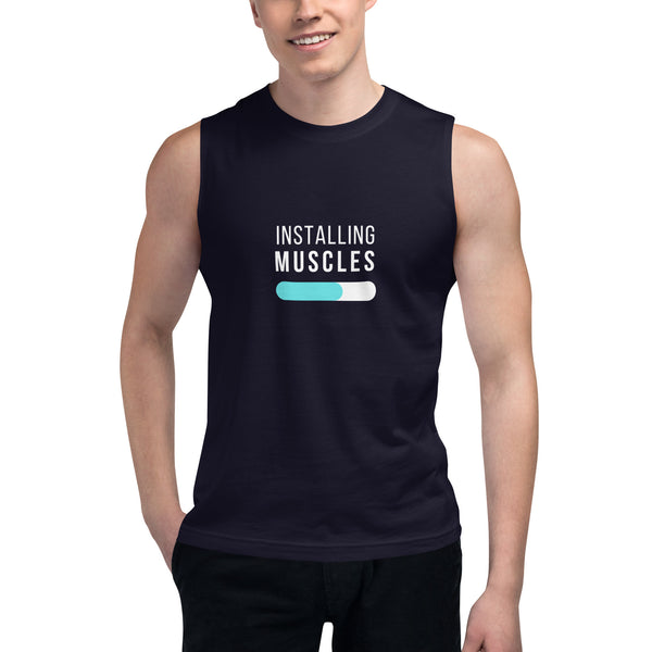 INSTALLING MUSCLES Muscle Shirt – Cool Gym Stuff